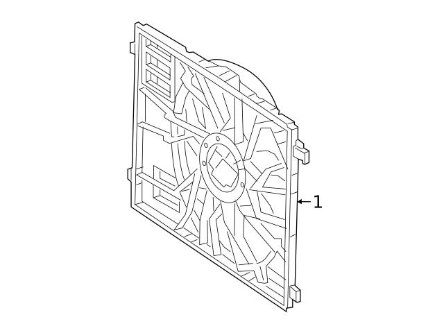 Genuine Mercedes 2479060100 Engine Cooling Fan Assembly; Front ...