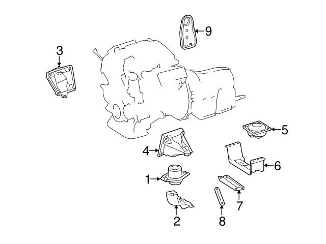 Genuine Mercedes 2512402618 Auto Trans Mount - Mercedes