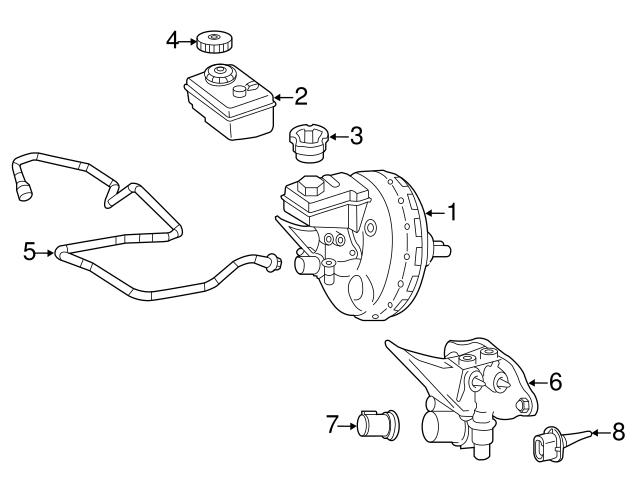 Genuine Mercedes 2514300029 Brake Vacuum Hose - Mercedes