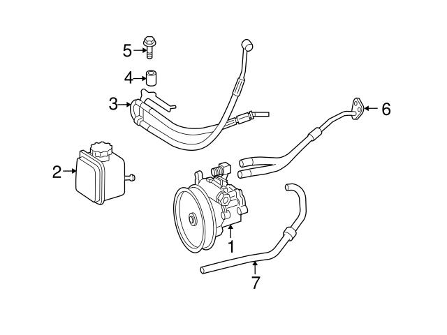 Genuine Mercedes 2514600524 Power Steering Pressure Hose - Mercedes