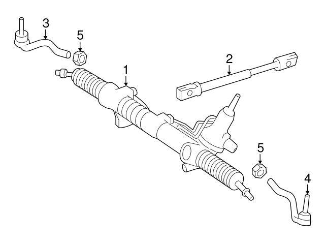 Genuine Mercedes 251460070080, A251460070080 Rack & Pinion Complete ...