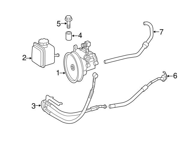 Genuine Mercedes 2514660181 Power Steering Return Hose - Mercedes ...