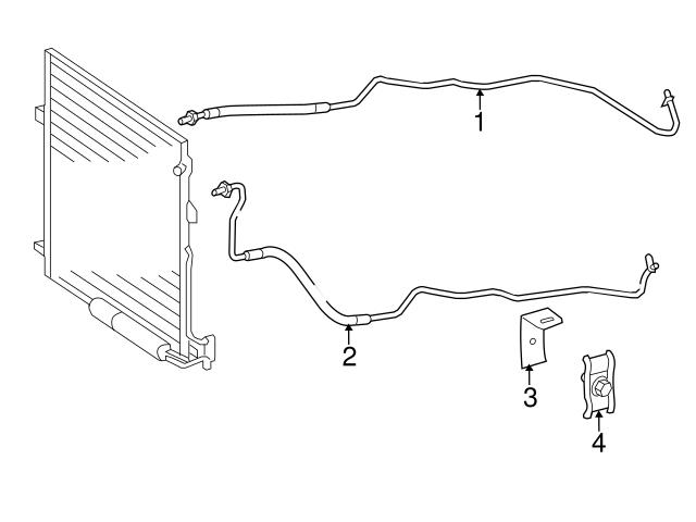 Genuine Mercedes 2515002072 Auto Trans Oil Cooler Tube - Mercedes ...