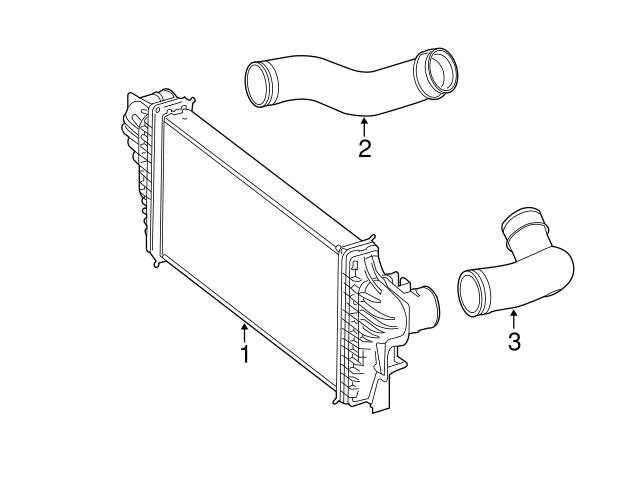 Genuine Mercedes 2515281282 Air Intake Hose - Mercedes | 2515280582