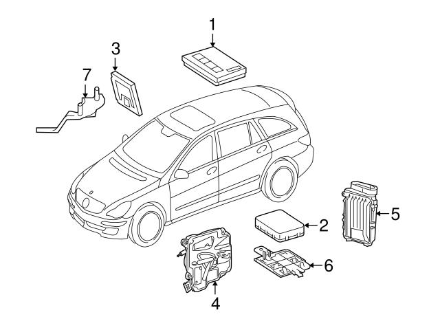 Genuine Mercedes 2515450316 Electronic Suspension Control Module ...