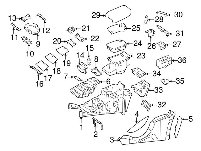 Genuine Mercedes 25168300129051 Console Trim Panel Clip - Mercedes