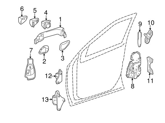 Genuine Mercedes 2517201335 Door Lock Actuator Motor; Front Left ...