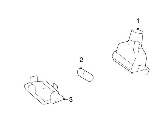 Genuine Mercedes 2518200166 License Lamp Lense; Left or Right - Mercedes