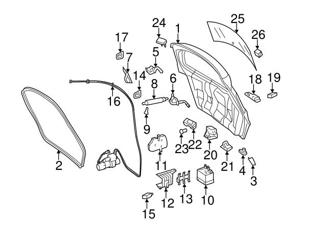Genuine Mercedes 2518200397 Power Door Resistance Pinch Sensor - Mercedes