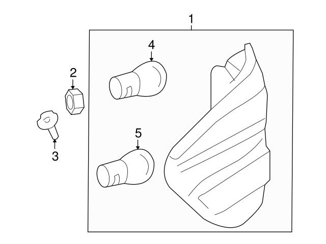 Genuine Mercedes 2518201864 Tail Light Assembly; Rear Right - Mercedes ...