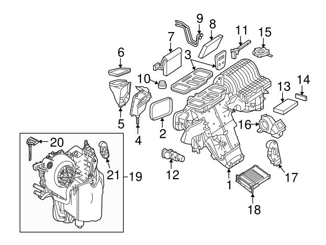 Genuine Mercedes 2518300053 Cabin Air Intake Duct - Mercedes