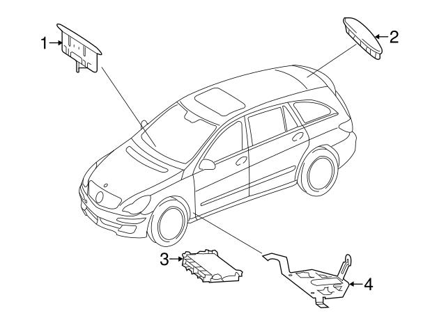 Genuine Mercedes 2519000800 Parking Aid Control Module - Mercedes