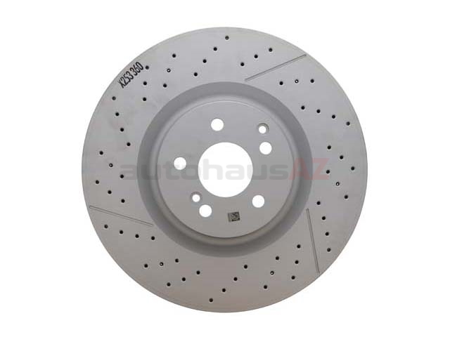 Genuine Mercedes 2534230000, A2534230000 Disc Brake Rotor; Rear - Mercedes