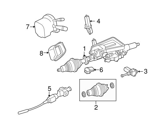 Genuine Mercedes 2534600600 Steering Coupling Boot - Mercedes