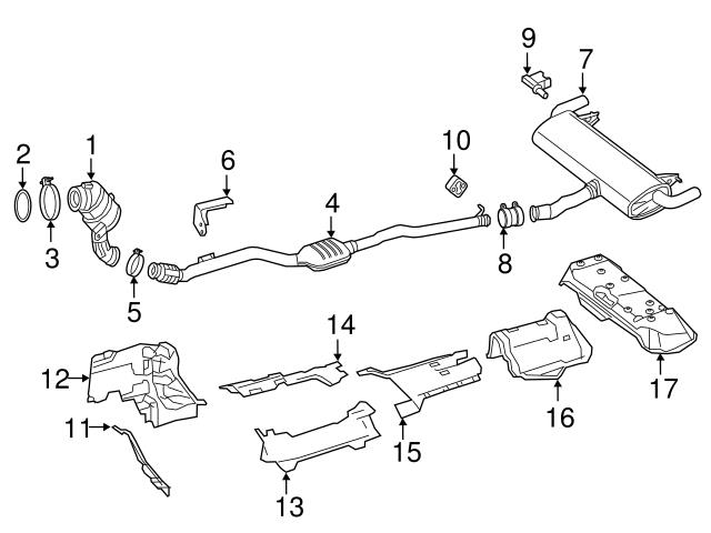 Genuine Mercedes 2534906600 Exhaust System Hanger; Rear Left - Mercedes
