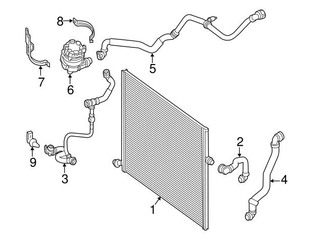 Genuine Mercedes 2535010684 Coolant Hose - Mercedes