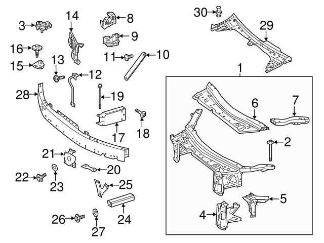 Genuine Mercedes 2536207800 Frame Rail End; Front Left - Mercedes ...