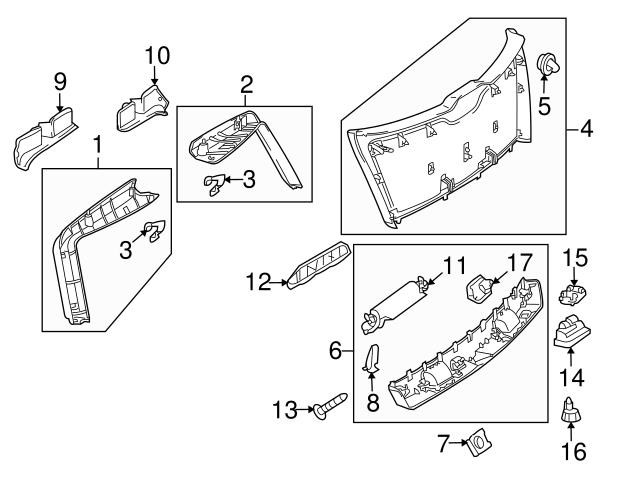 Genuine Mercedes 2536900100 Seat Hinge Cover - Mercedes