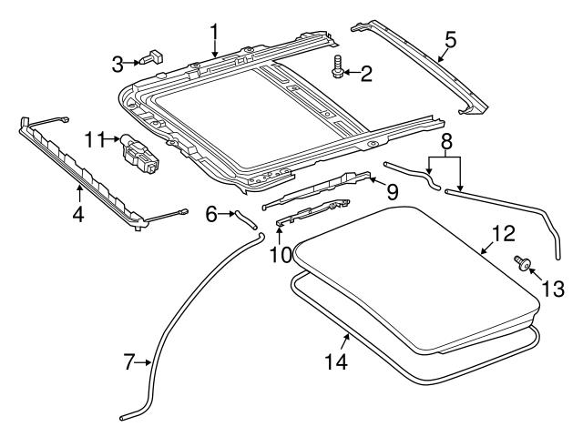 Genuine Mercedes 2537800100 Sunroof Drain Hose; Left, Right - Mercedes