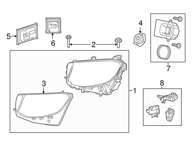 Genuine Mercedes 253900700080 Engine Control Module; Front Left ...