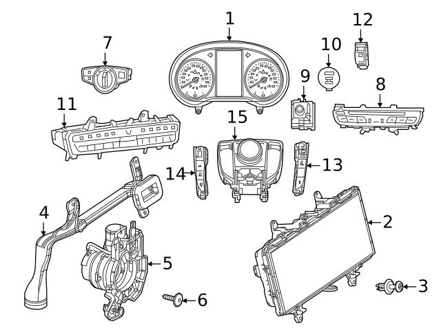 Genuine Mercedes 2539055700 Combination Switch; Right - Mercedes