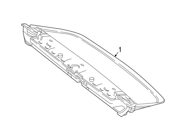 Genuine Mercedes 2539064900 Center High Mount Stop Light; Rear ...