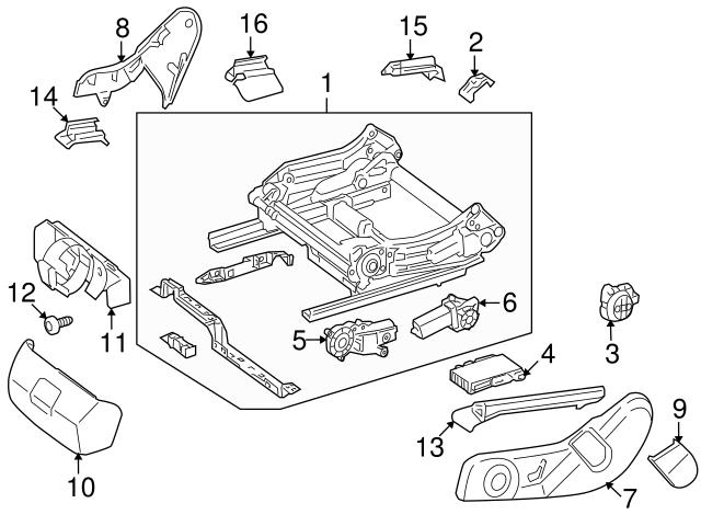 Genuine Mercedes 25391907009051 Seat Track Cover; Left Rear, Left Inner ...