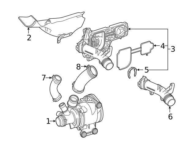 Genuine Mercedes 2562030075 Thermostat - Mercedes | 2562033700