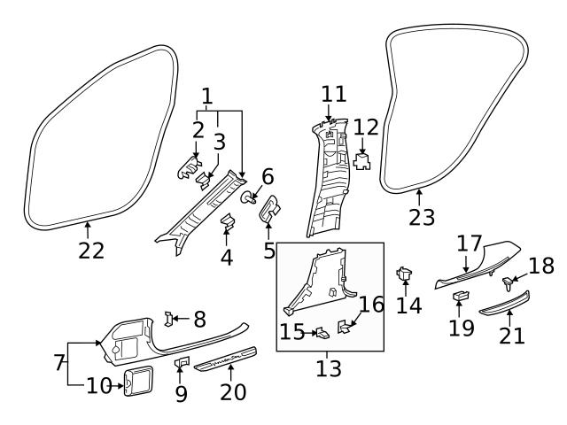 Genuine Mercedes 2576806900 Door Sill Plate; Front Left - Mercedes