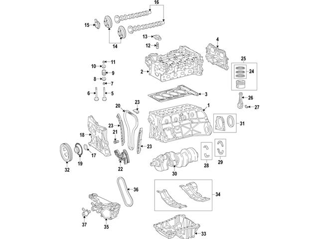 Genuine Mercedes 2600500600 Camshaft Sprocket/Gear - Mercedes ...
