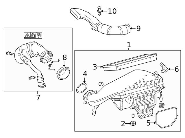 Genuine Mercedes 2640910100 Air Filter Housing Gasket - Mercedes