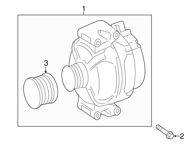 Genuine Mercedes 2641550000 Alternator Pulley - Mercedes