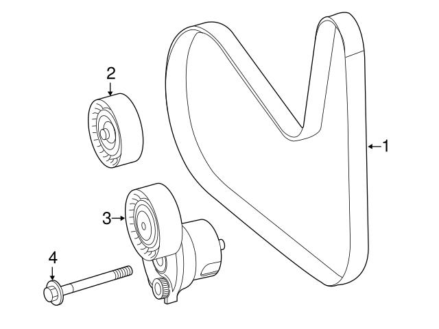 Genuine Mercedes 2642060000 Drive Belt Idler Pulley - Mercedes
