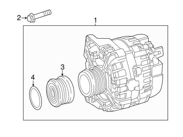 Genuine Mercedes 2701550315 Alternator Pulley - Mercedes | 0009060022 ...
