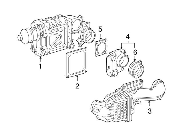 Genuine Mercedes 2711400887 Air Filter Housing Cover - Mercedes ...