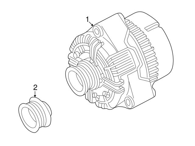 Genuine Mercedes 271154080280GZ64 Alternator - Mercedes | 2711540802 ...