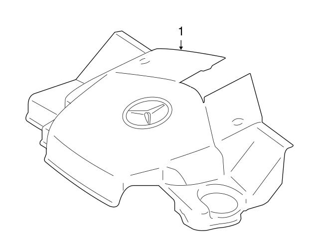 Genuine Mercedes 2720101167 Engine Cover - Mercedes | 2720100367