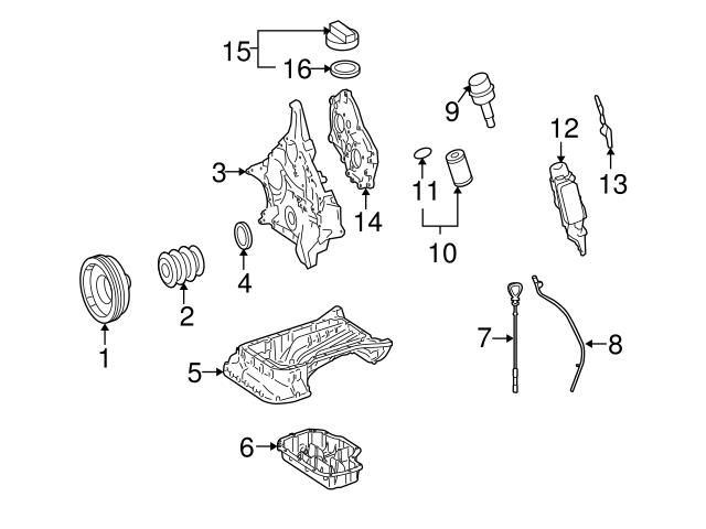 Genuine Mercedes 2720101866 Oil Dipstick Tube - Mercedes