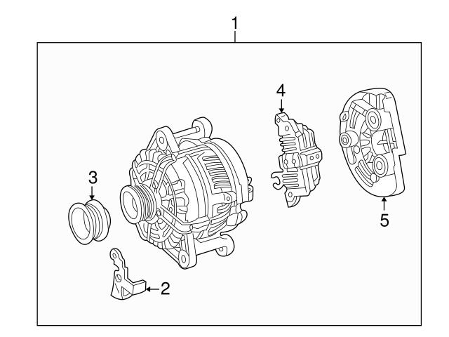Genuine Mercedes 2721550515 Alternator Pulley - Mercedes | A2721550515