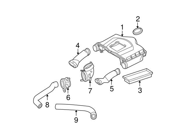 Genuine Mercedes 273094094880 Mass Air Flow Sensor - Mercedes ...
