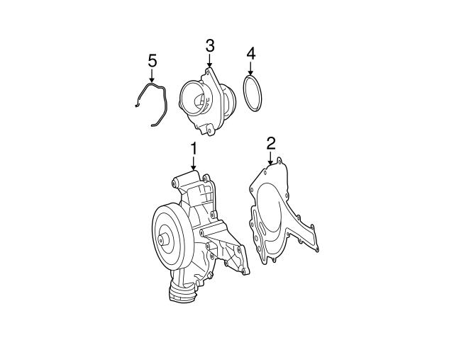 Genuine Mercedes 273200020180 Water Pump - Mercedes | 2732000201 ...
