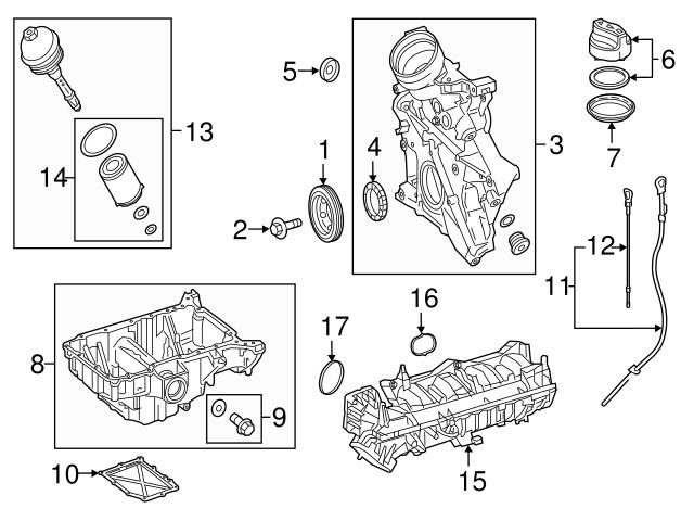 Genuine Mercedes 2740102114 Timing Cover - Mercedes | 2740102314 ...