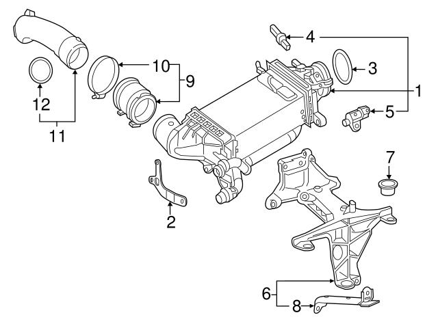 Genuine Mercedes 2740900414 Intercooler - Mercedes
