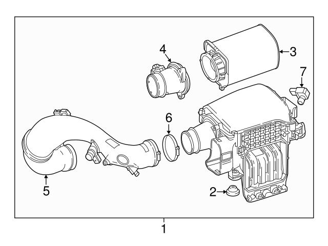 Genuine Mercedes 2740900929 Air Intake Hose - Mercedes