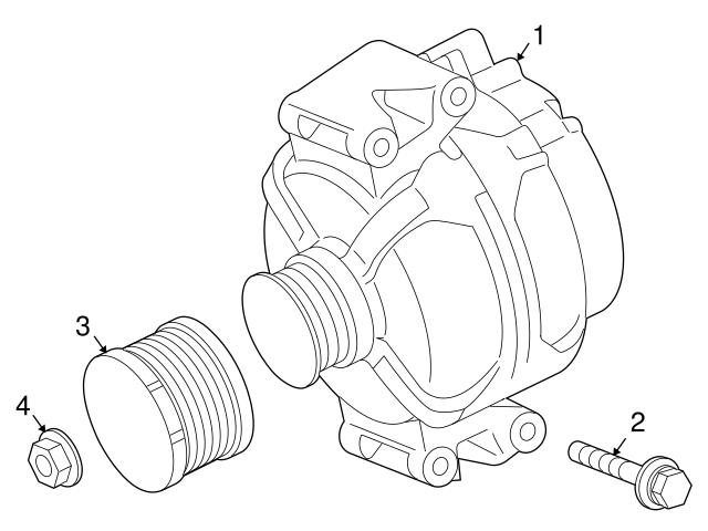 Genuine Mercedes 2741550415 Alternator Pulley - Mercedes