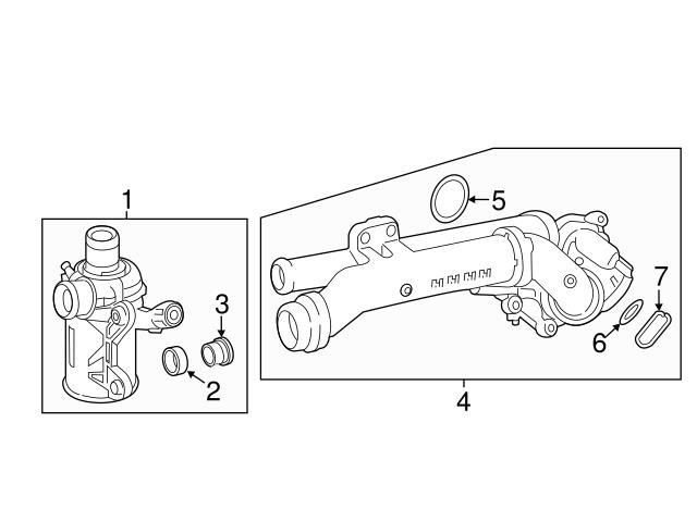 Genuine Mercedes 2742000801 Water Pump Assembly - Mercedes