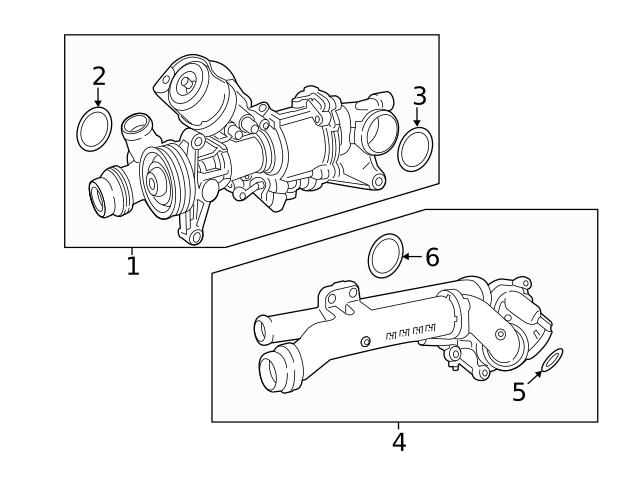 Genuine Mercedes 2742001300 Engine Coolant Thermostat Kit - Mercedes ...