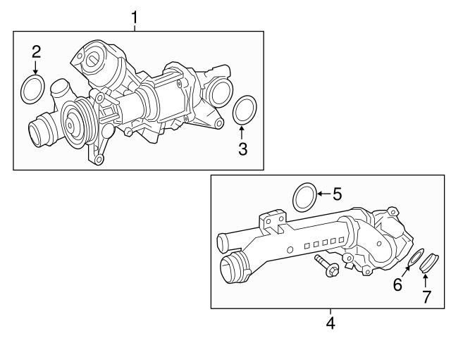 Genuine Mercedes 2742003300, 2742000615 Thermostat - Mercedes