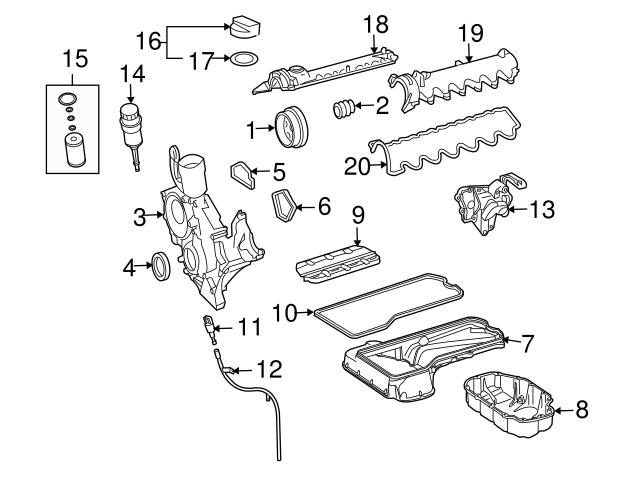 Genuine Mercedes 2750140766 Oil Pan Baffle - Mercedes