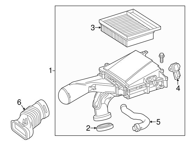 Genuine Mercedes 2750940180 Air Filter Housing Gasket - Mercedes